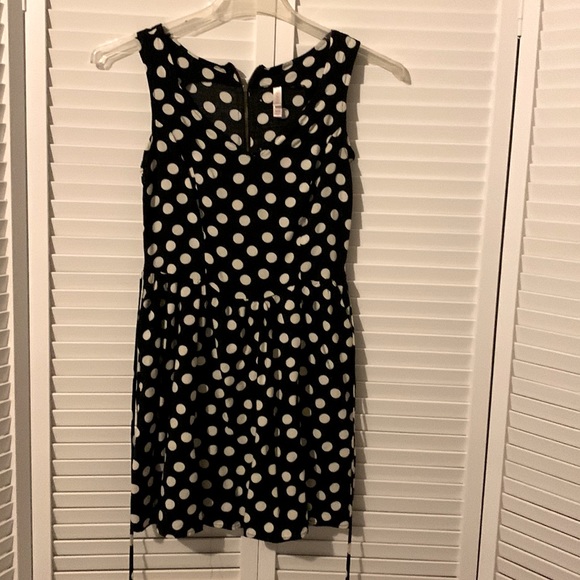 Xhilaration | Dresses | Mini Polka Dot Zipper Back Dress | Poshmark